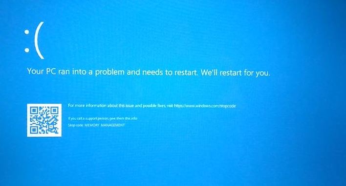 Cara mengatasi Blue Screen error Memory Management di semua versi ...