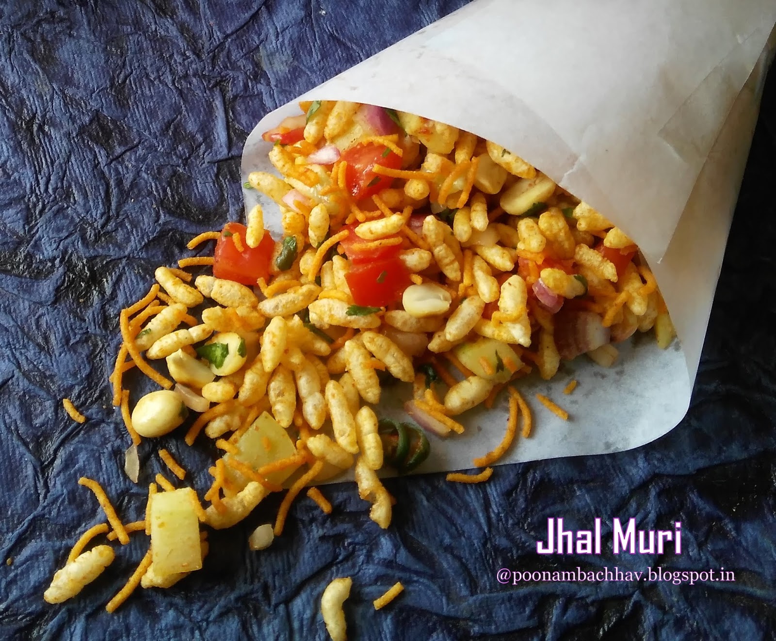 Annapurna: Jhal Muri / Spicy Puffed Rice Snack Recipe