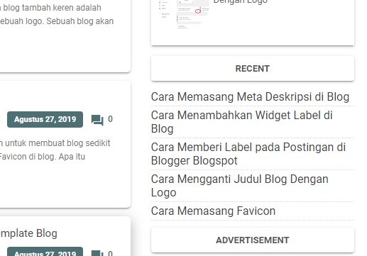Cara Memasang Widget Recent Posts Ringan tanpa JavaScript di Blogger ...