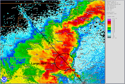 Ryan's Blog: TBSS Indicates Large Hail