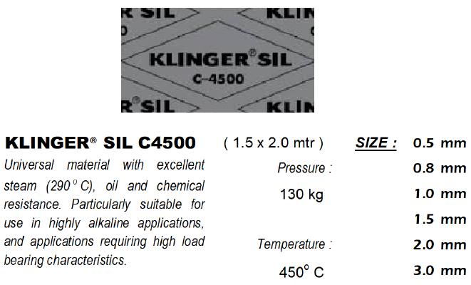 Jual Jointing Sheet CAF Gasket Klingerit 1000 Klingersil C-4403 C-4400 ...