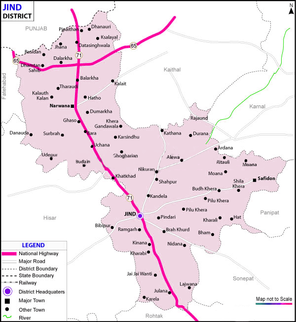 Rail-Map-india: Jind railways map