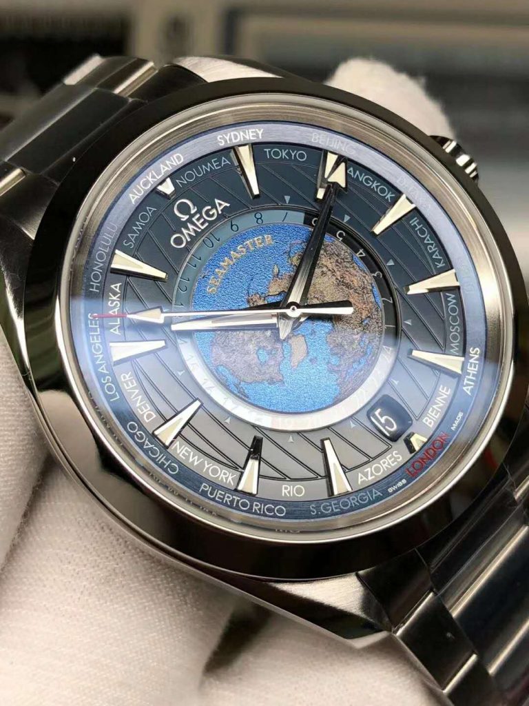 Réplica reloj Omega Seamaster Aqua Terra Worldtimer