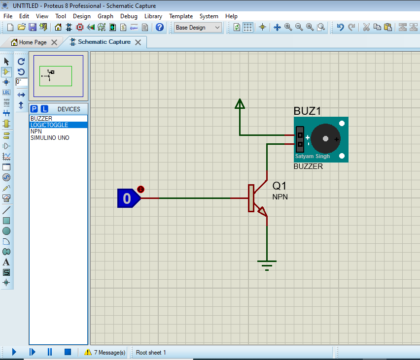 Buzzer breakout Library for Proteus