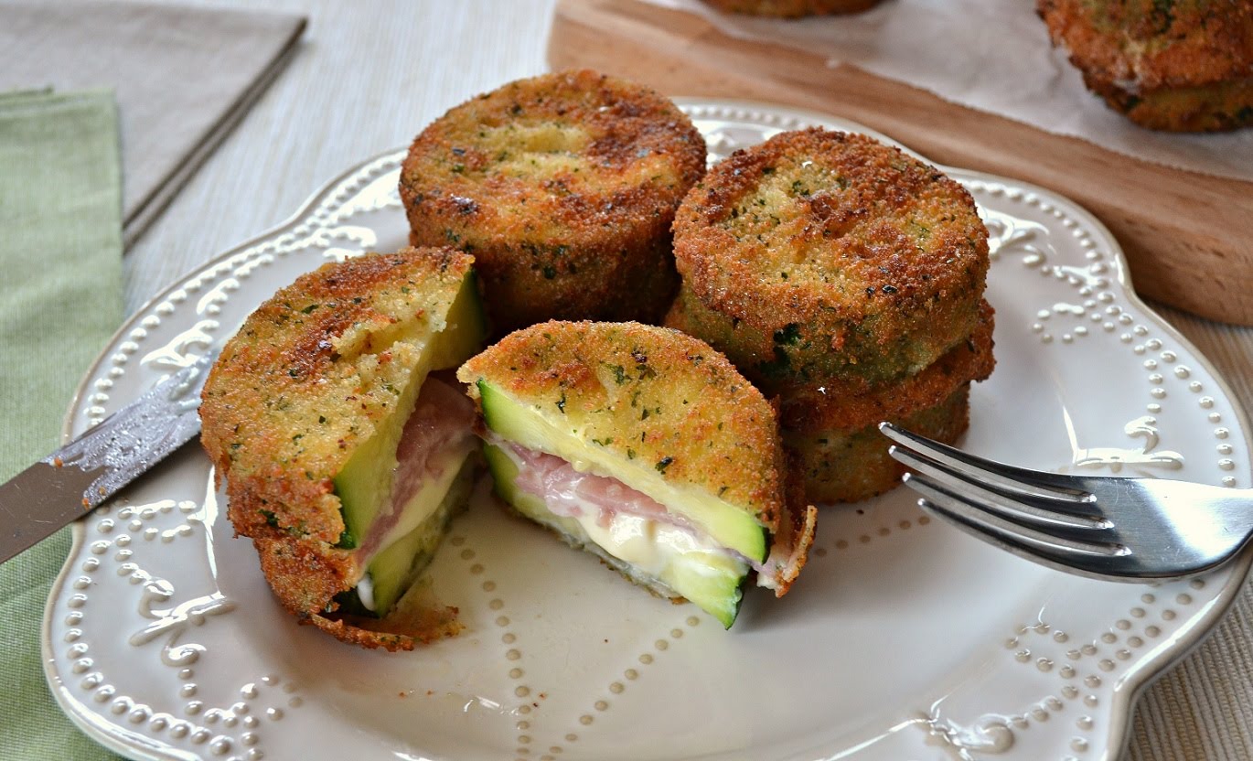 Zucchini Empanizado y Relleno ~ Recetas Latinas Populares