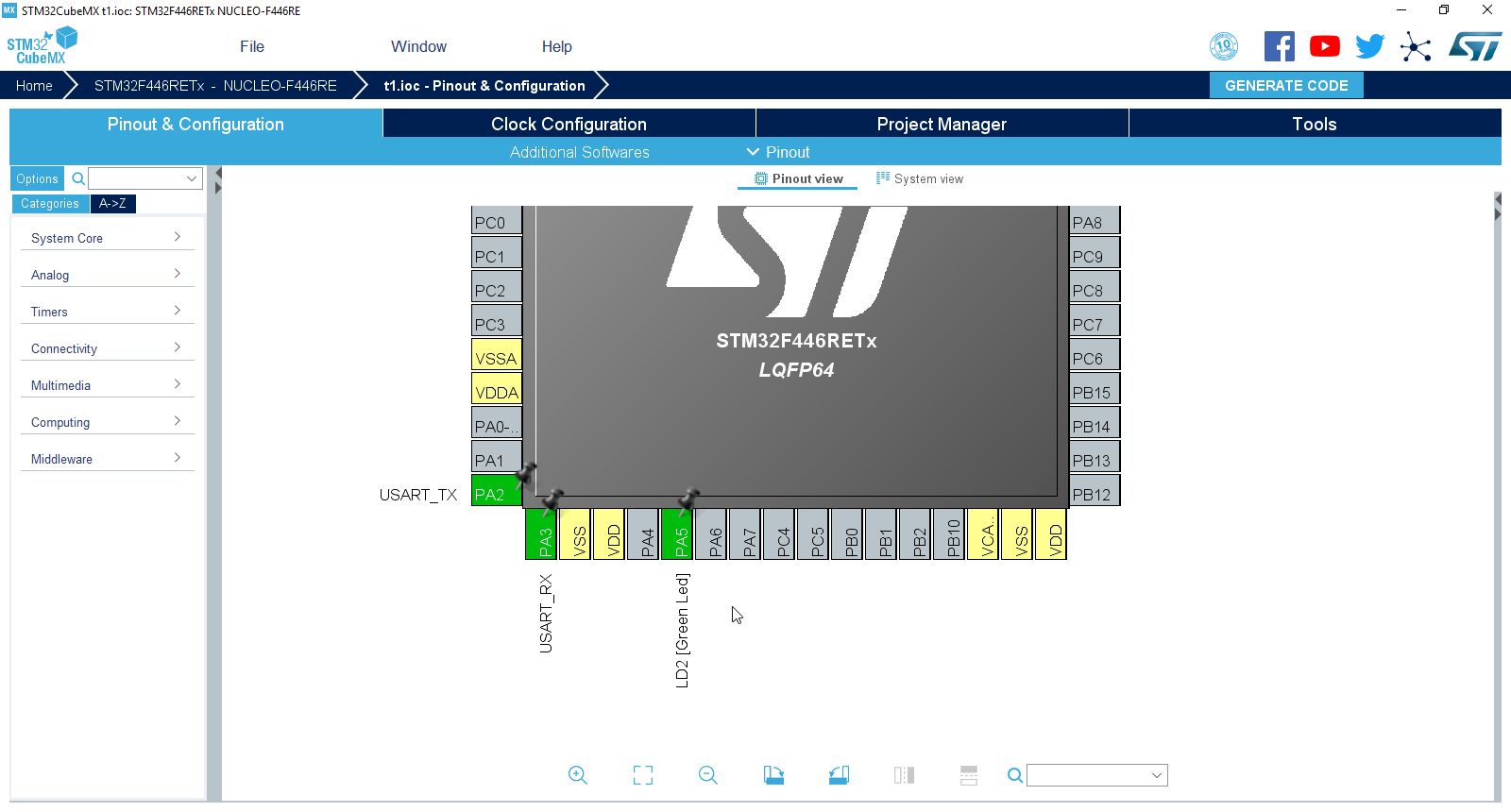 Using The Usb Serial Port On The Stm32 Nucleo 64 Board