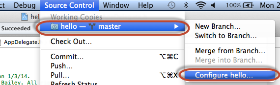 Whiteboard Coder Xcode 5 Using A Git Remote Repository