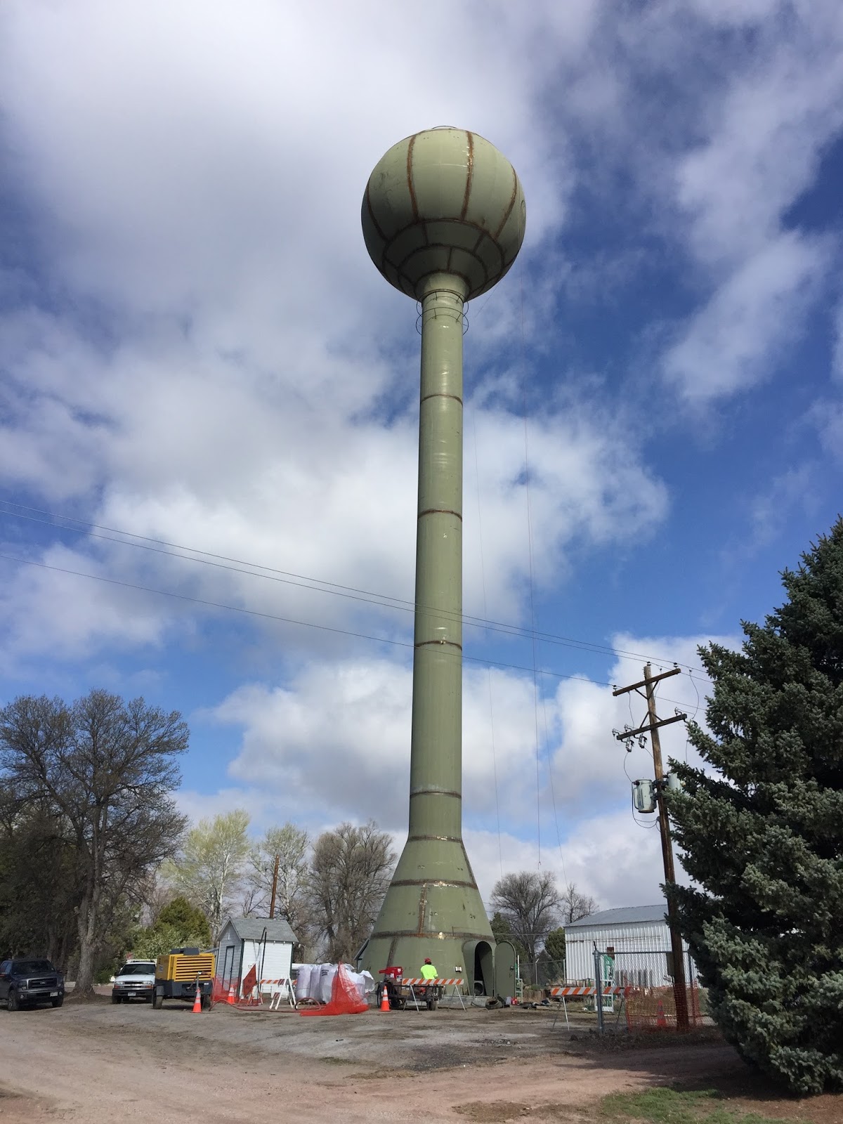 BASE Painters: water tower blasting and painting