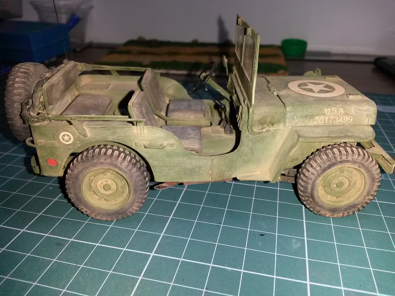 Papel modelismo (paper craft, modele kartonowe): Jeep Willys