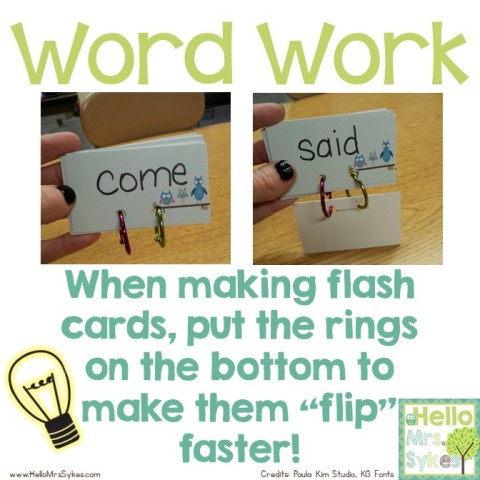 Bright Ideas for Word Work!