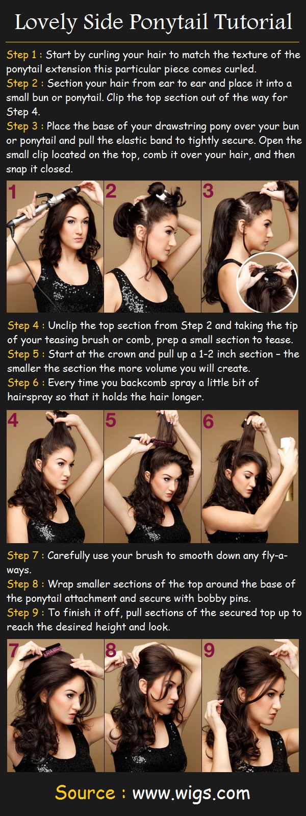 Lovely Side Ponytail Tutorial | Pinterest Tutorials