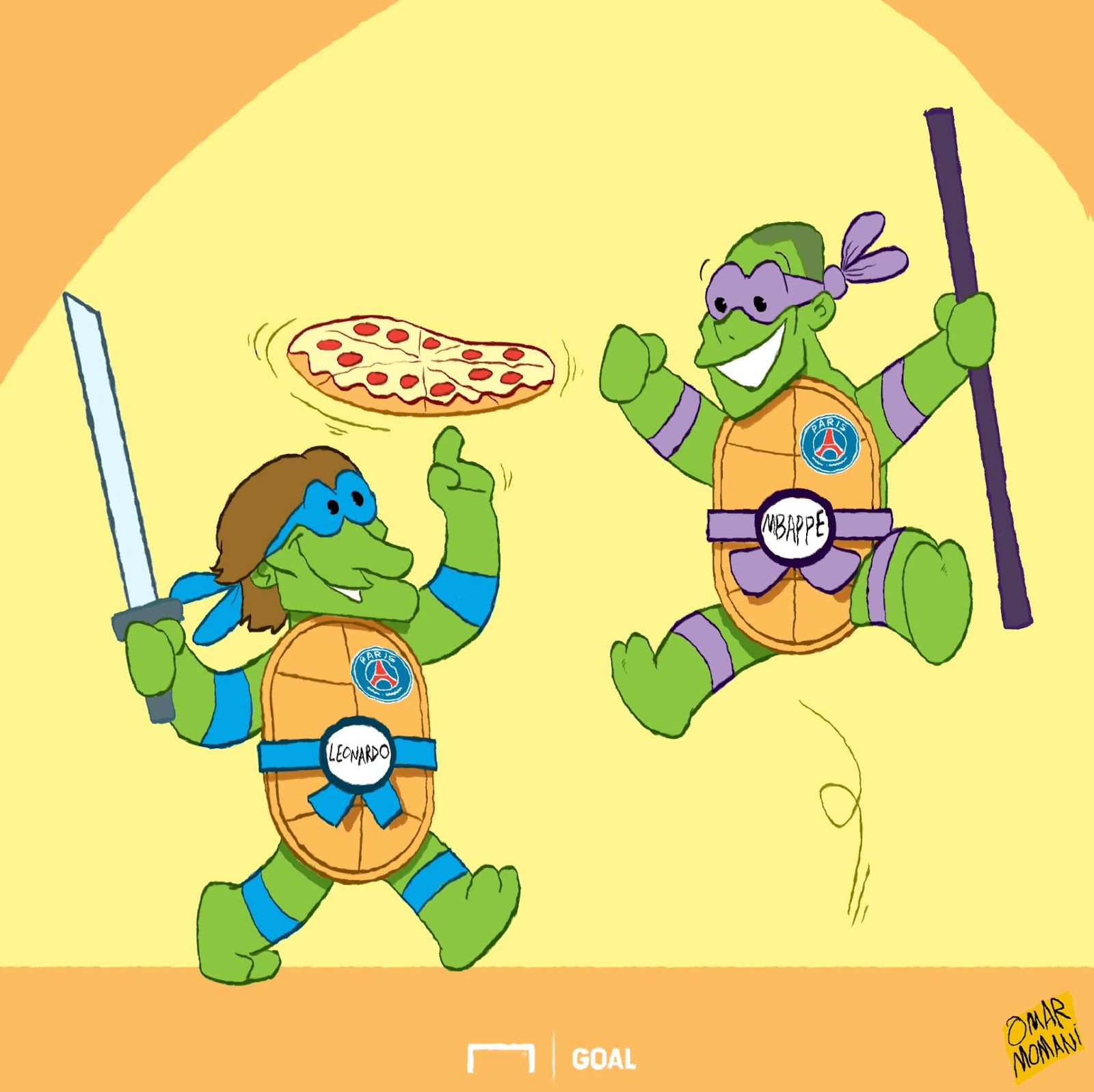 Omar Momani cartoons: Ninja Turtles