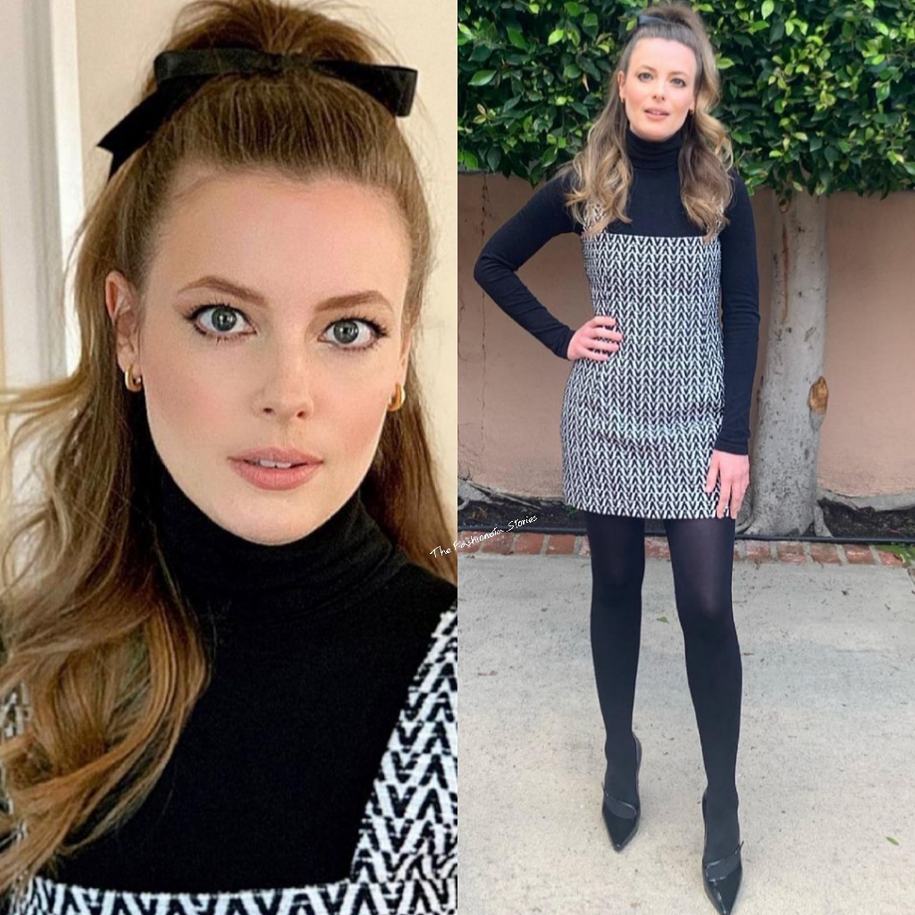 Instagram Style: Gillian Jacobs in Valentino Doing Virtual Press