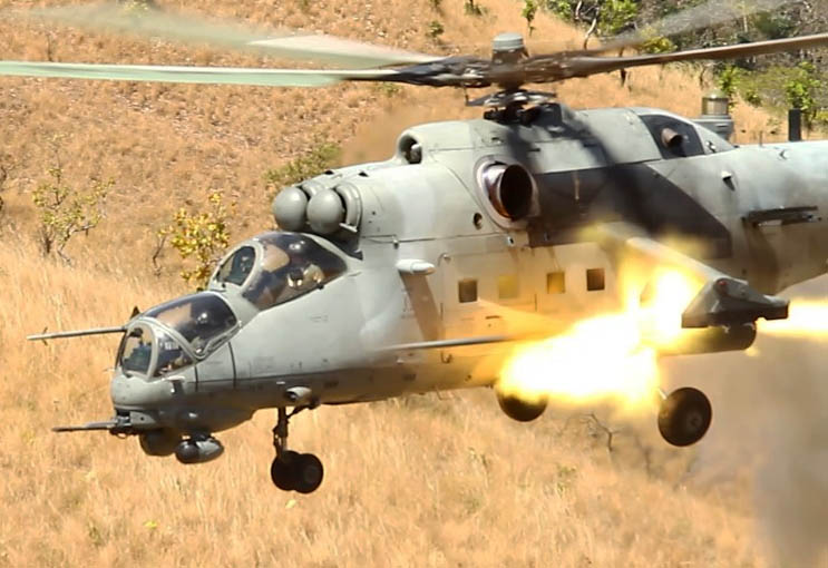 Ejército de Venezuela desplegó helicópteros de ataque Mi-35M2 'Caribe ...