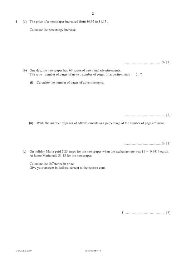 IGCSE Mathematics (0580) Solved Past Papers 2021-2004 Cell ...