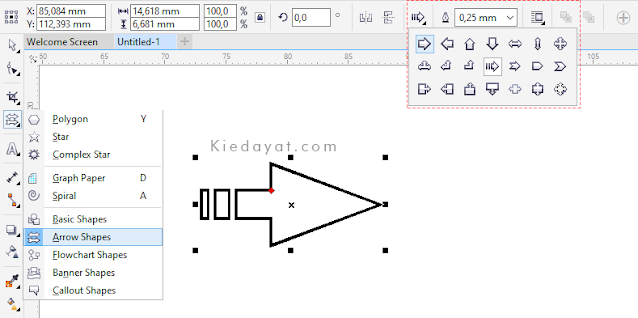 Macam Macam Tool Box Coreldraw Lengkap dengan Fungsinya - Kiedayat