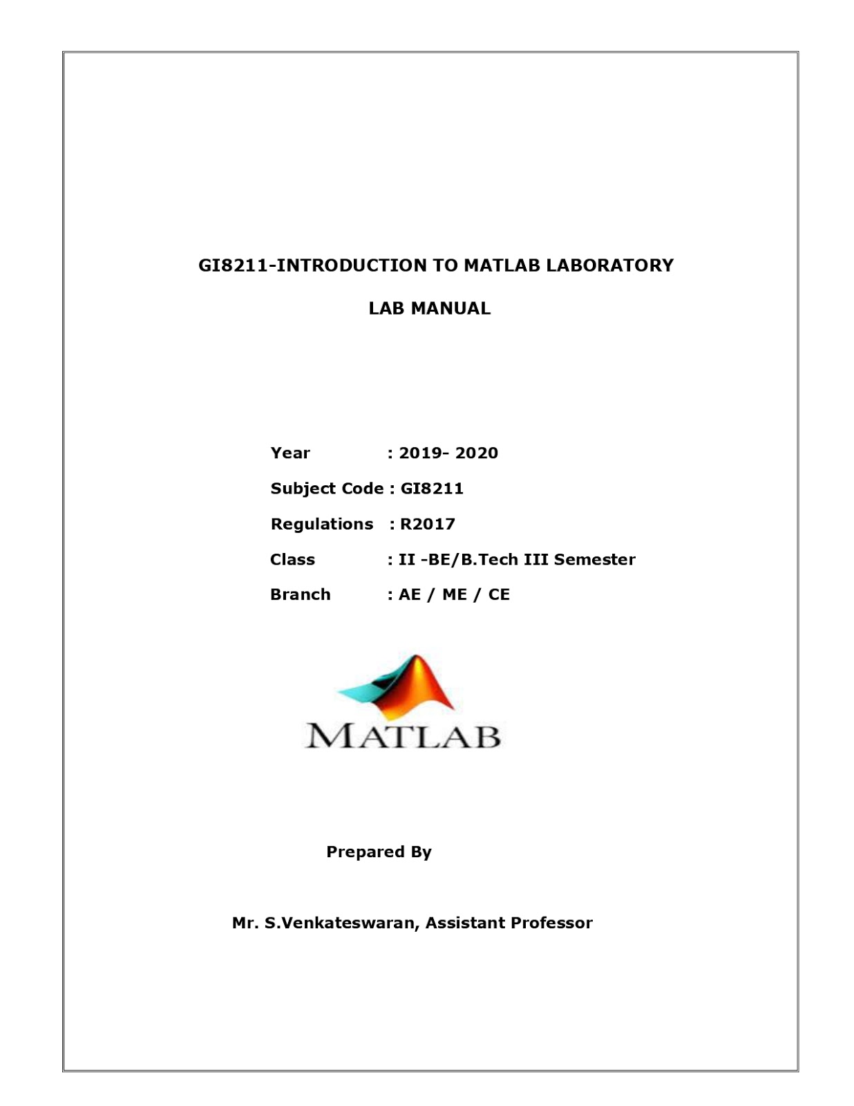 GI8211-Introduction to Matlab Manual.