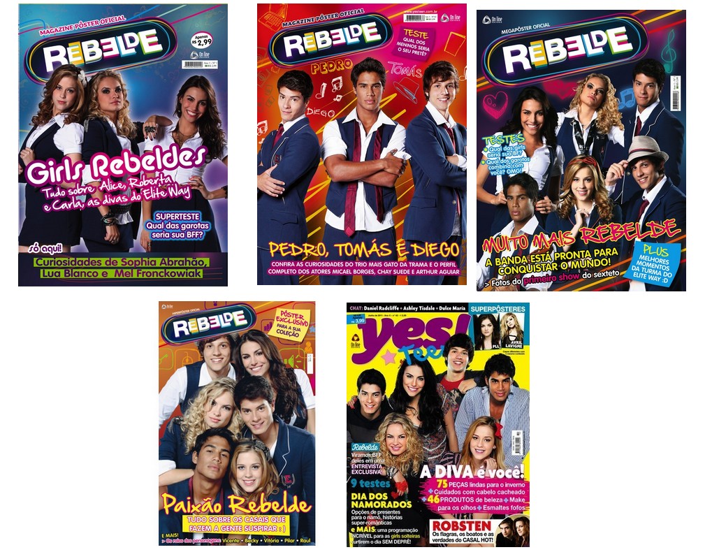 Rebelde Brasil: Rebelde Ganha Linha de Produtos