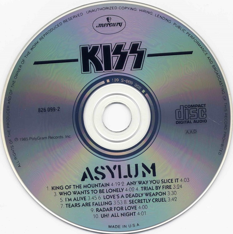 Cries from the Quiet World: Kiss "Asylum"