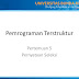 Materi UAS Pemrograman terstruktur