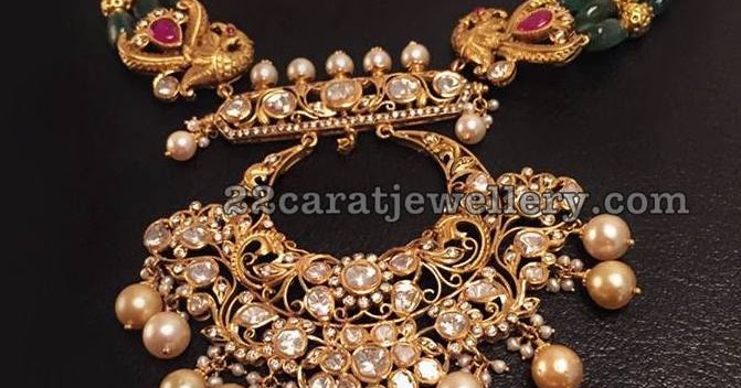 Beads Set with Chandbali Pendant by RC Jewellers - Jewellery Designs