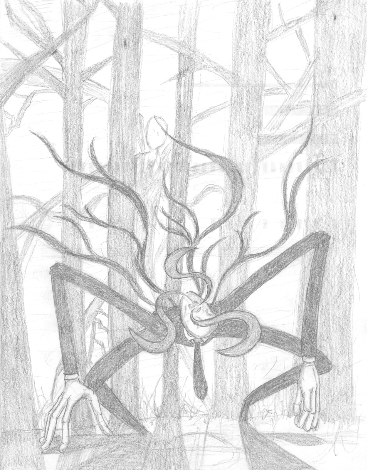 Drink Eat Draw: The Slender Man
