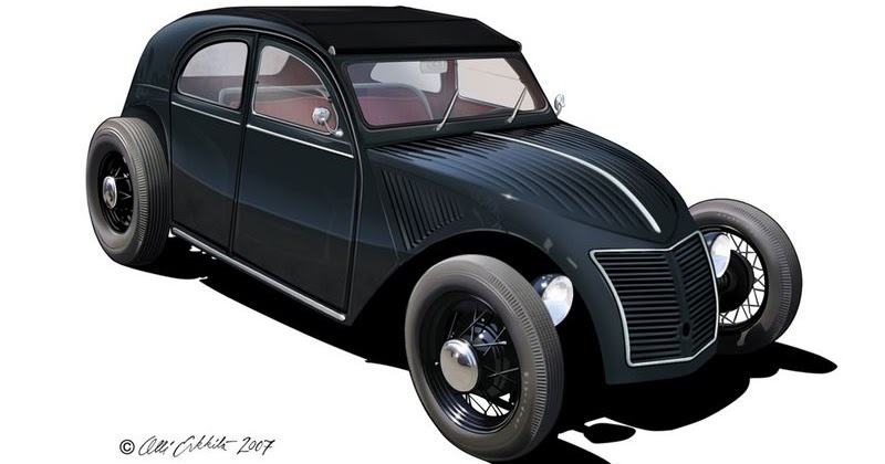 GAS KUSTOMS: 2cv hot rod