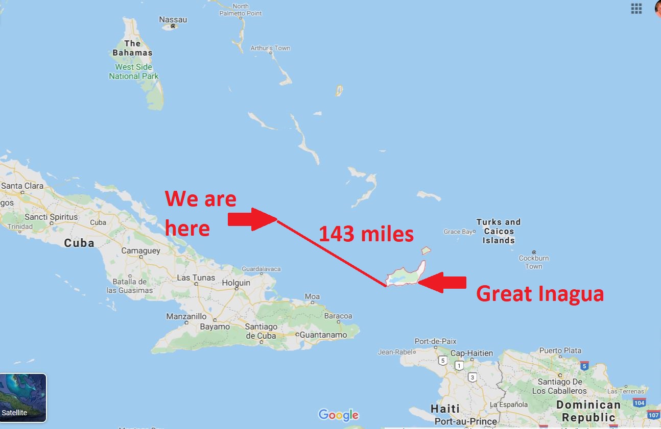 McCraw Sails: Enroute to Great Inagua, Bahamas