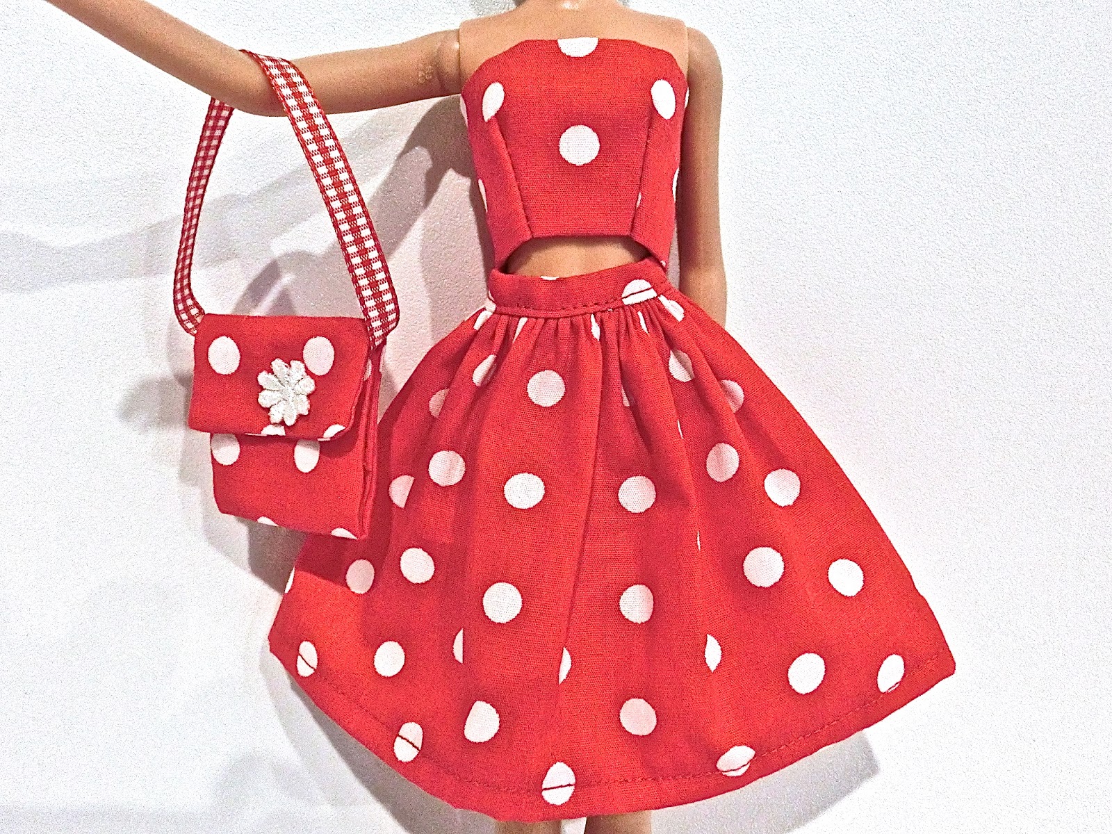 .: Handmade 3 pce Barbie Outfit / Fashion Clothes..