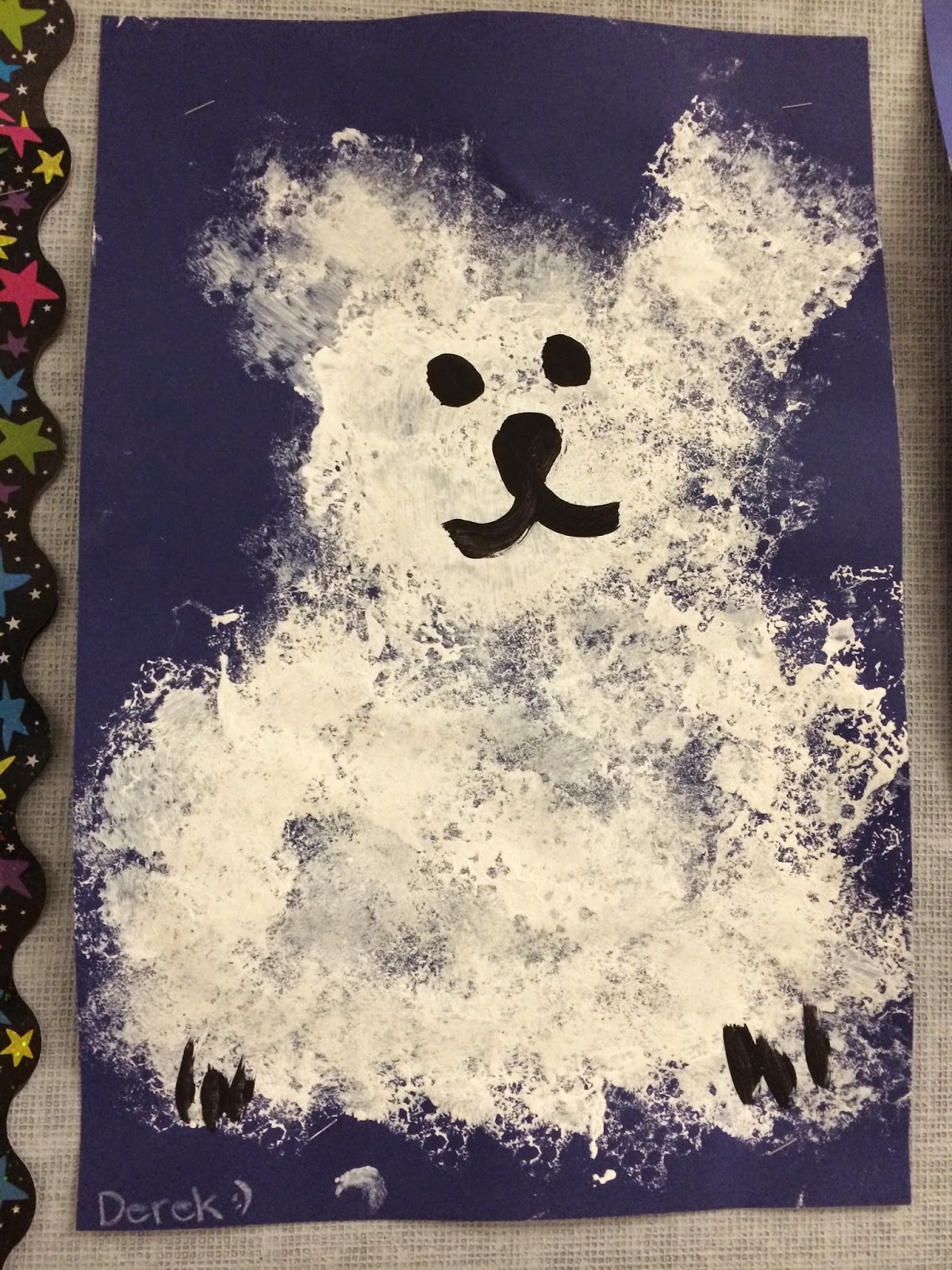 MS. RIZZARDO'S BLOG: Polar Bear Sponge paintings!