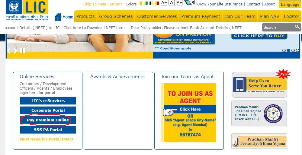 How to pay LIC premium online