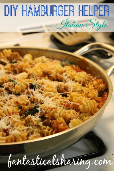 Fantastical Sharing of Recipes: DIY Hamburger Helper: Italian Style