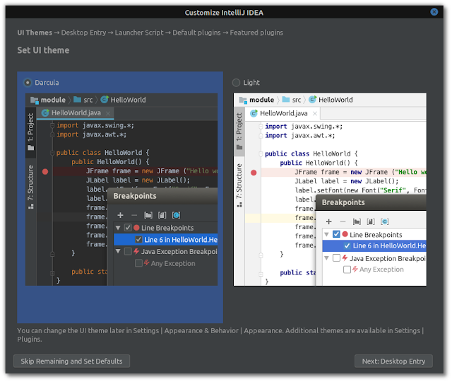 Install IntelliJ IDEA 2020.2 and Older on Linux