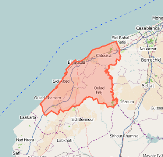 Province d'El Jadida - Maroc Maps