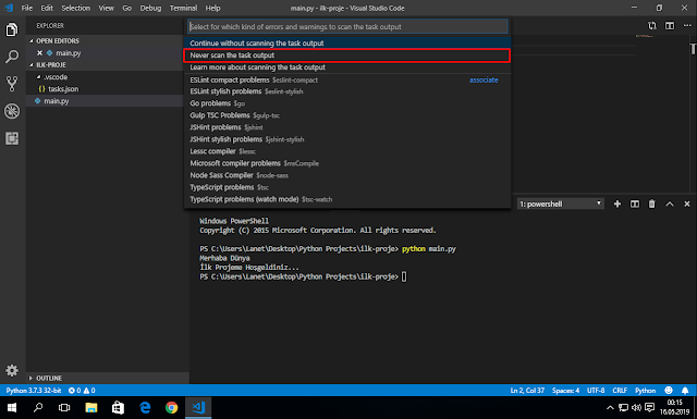 Python Hazırlık (Vscode ile Python Kullanımı) - Mustafa Sabri OĞUZ