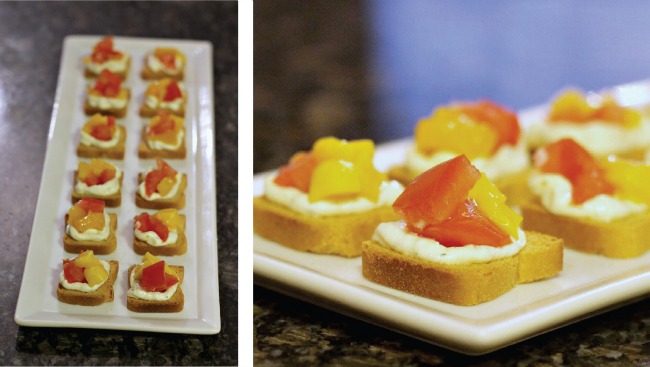 mint love social club: {easy appetizer: mini toasts with boursin ...