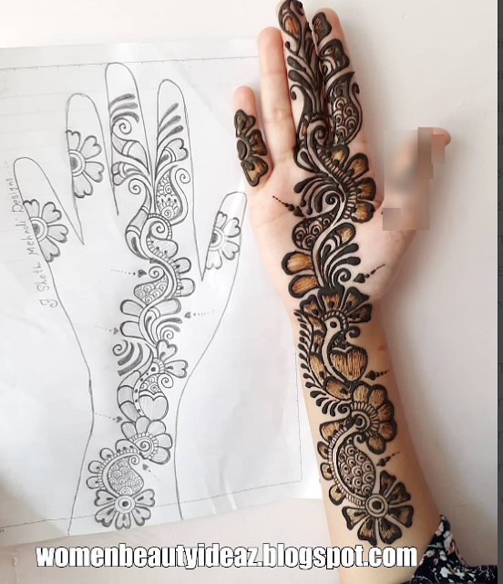 Stylish Arabic Mahandi Designs