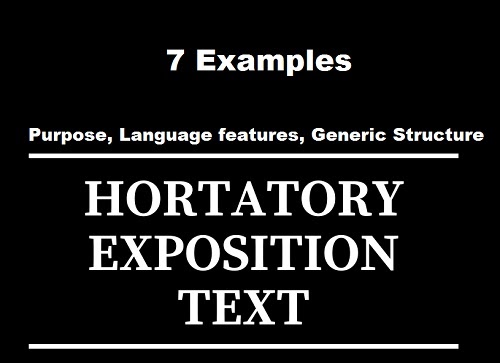 7 Examples of Hortatory Exposition Text with Generic Structure ...