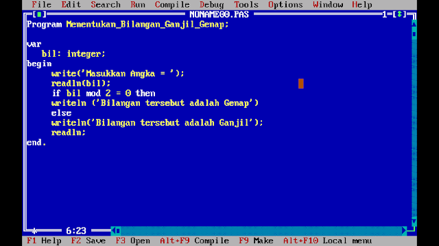 Program Menentukan Bilangan Ganjil dan Genap - MZCreative