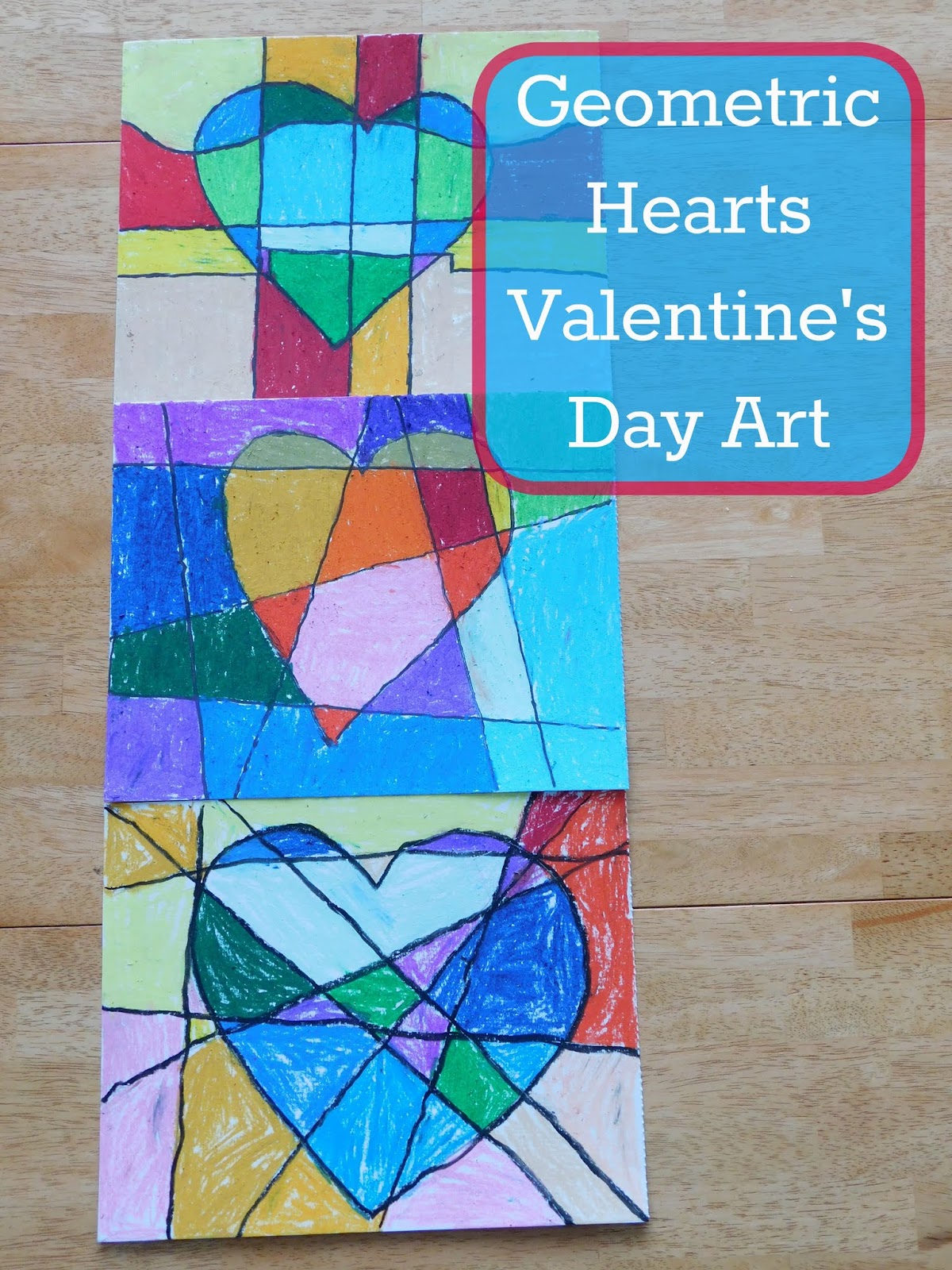 Art Project #71- Geometric Hearts