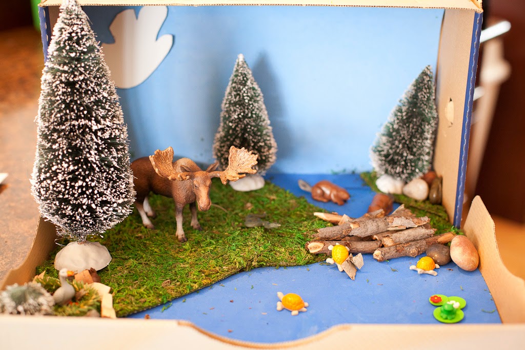 out of thin air: flock of moosen diorama
