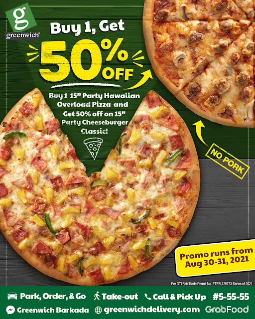 Manila Shopper: Greenwich Buy1 Get1 50% OFF Promo