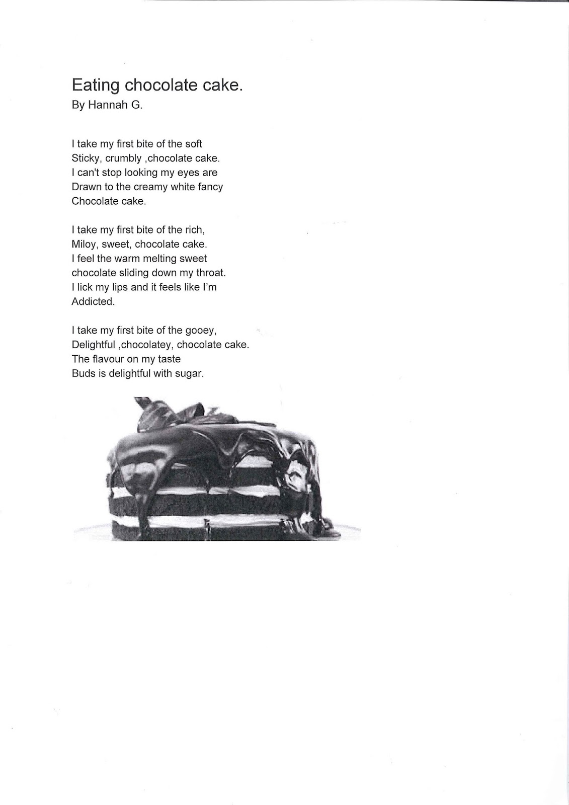 Makarewa School Room One: Poems on Chocolate Cake