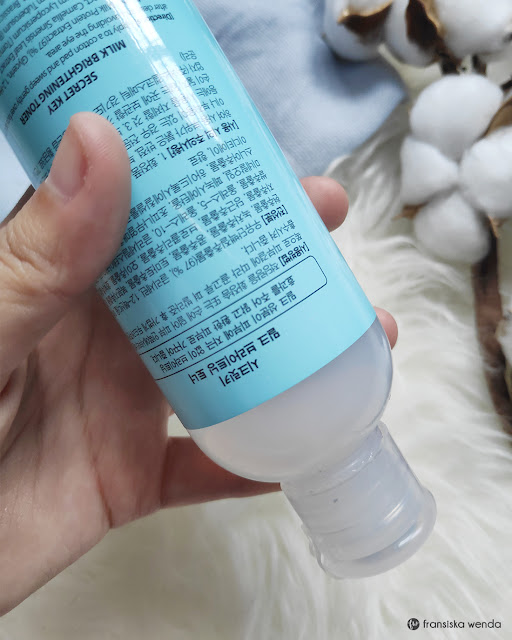 Secret Key Milk Brightening Toner Review - fransiska wenda