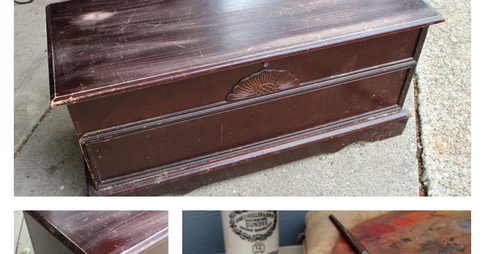ART IS BEAUTY: Themed Furniture Makeover! Distressed Cedar Chest Makeover