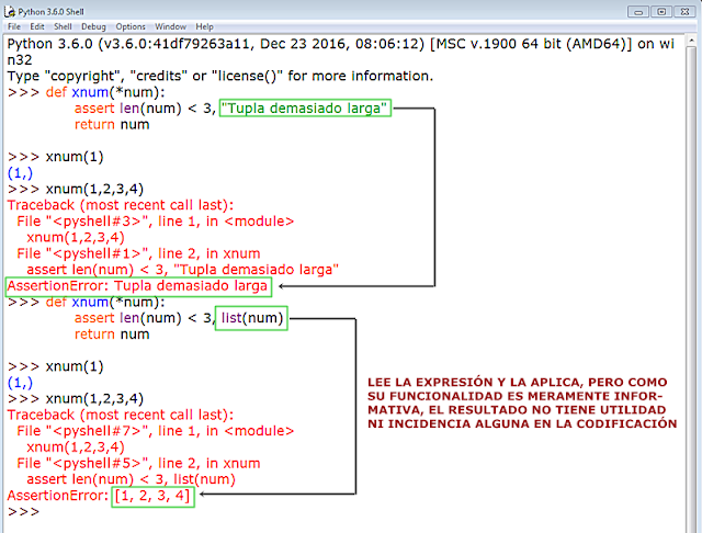 APRENDER A PROGRAMAR CON PYTHON: T2. ASSERT. AFIRMACIONES: DIME LA VERDAD.