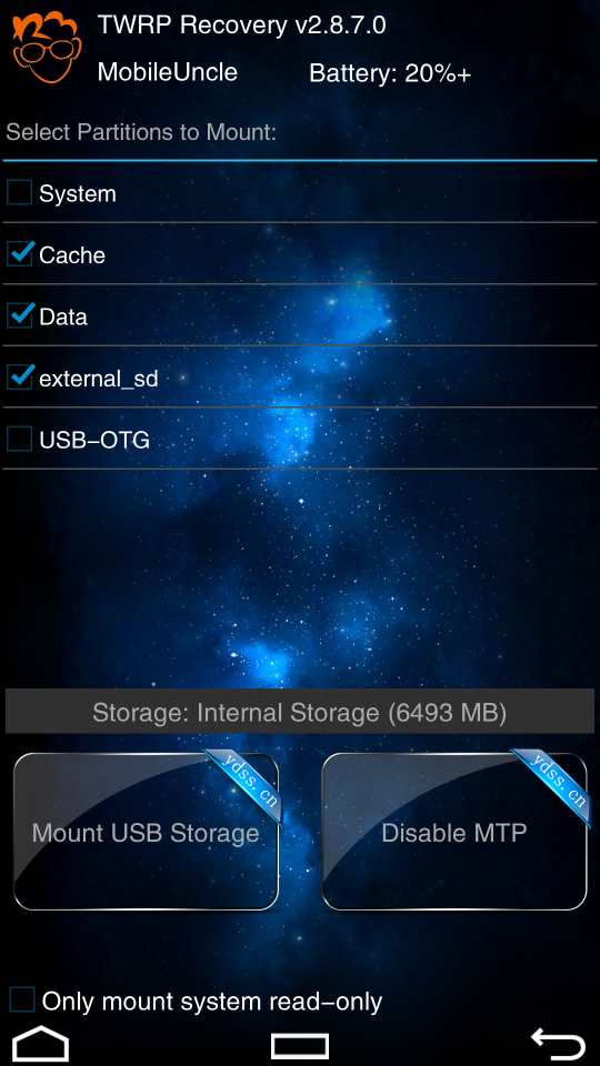 TWRP(Team Win Recovery Project)の使い方 - がじぇったほりっく
