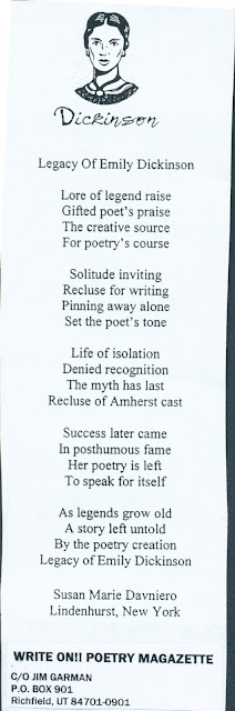 Susan Marie Davniero: Poems on Famous People