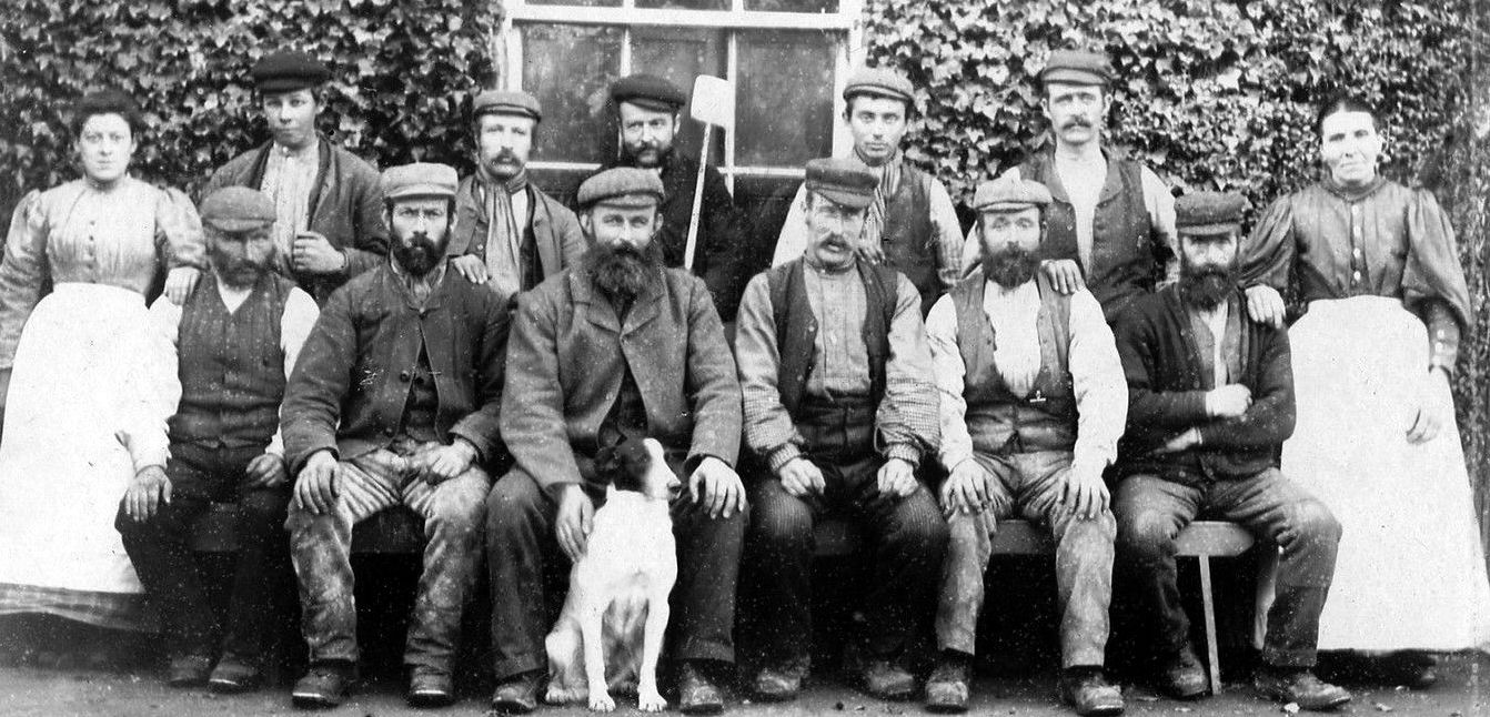 Tour Scotland: Old Photograph Farm Workers Aberdeenshire Scotland