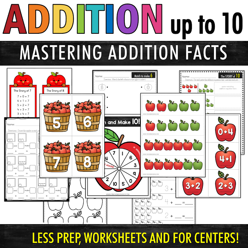 Addition Worksheets and Activities - Apple Theme | The Pinay Homeschooler